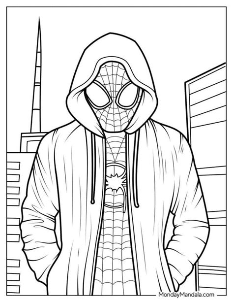 20 Miles Morales Coloring Pages Free Pdf Printables Spiderman Coloring Avengers Coloring