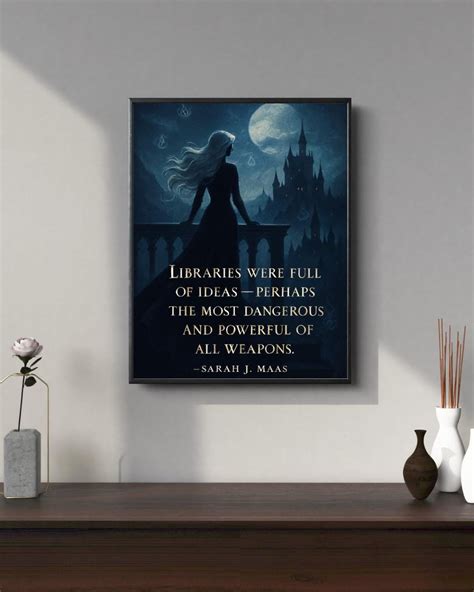 Throne Of Glass Quote Art Print Sarah J Maas Bookish Decor Digital