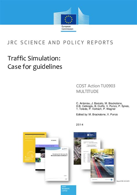 Pdf Traffic Simulation Case For Guidelines