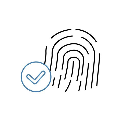 Biometrics Concept Line Icon Simple Element Illustration Biometrics Concept Outline Symbol