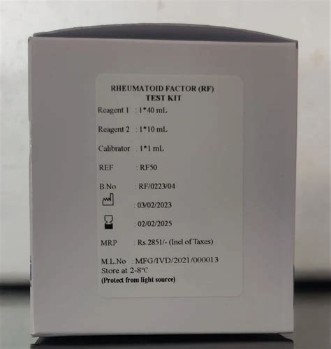 Rheumatoid Factor Rf Immunological Test Kit Turbidimetry Method At ₹ 1550 Piece