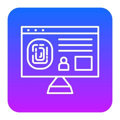 Premium Vector Fingerprint Database Vector Illustration