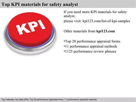 Safety Analyst Kpi Ppt