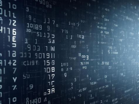 premium ai image technological background with binary number