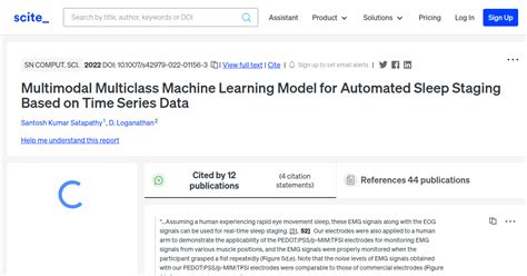multimodal multiclass machine learning model for automated sleep