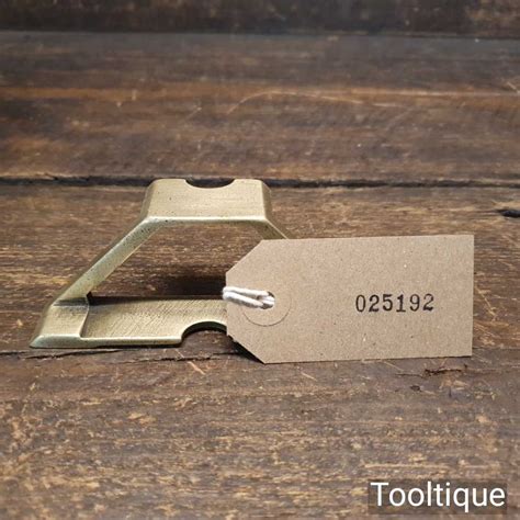 Vintage 4” Brass Mitre Template Good Condition Tooltique