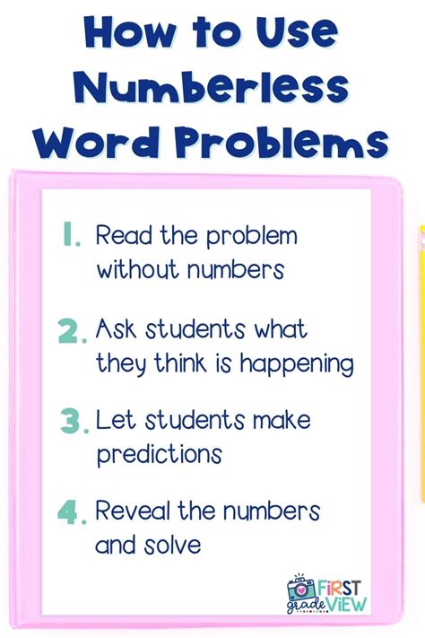 Numberless Word Problems Made Easy