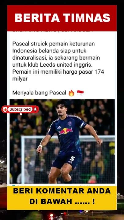 Pascal Struick Segera Merapat Startingeleven Pascalstruick Timnasindonesia Youtube