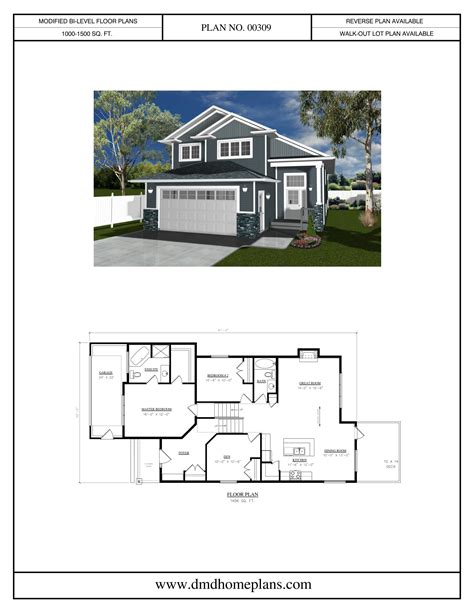 Modified Bi Level Plans Dmd Home Plans