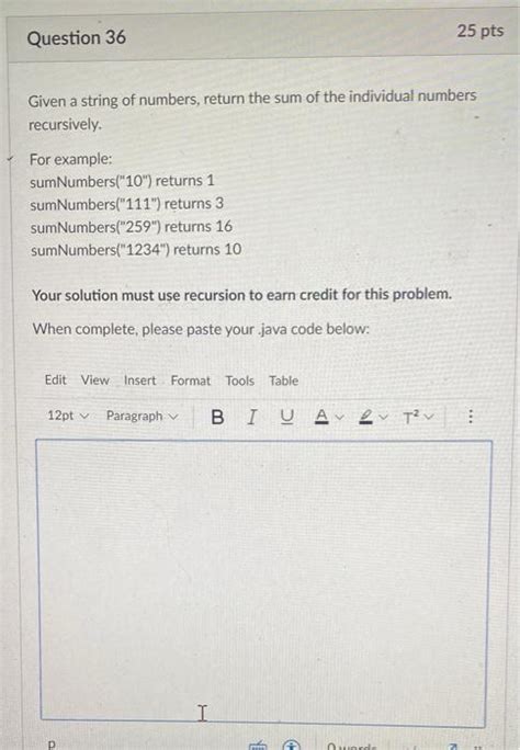 Solved 20 Pts Question 34 Write A Java Program To Create The