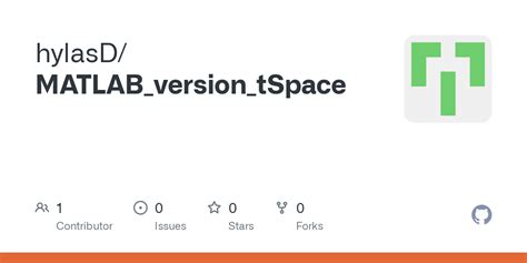 GitHub HylasD MATLAB Version TSpace