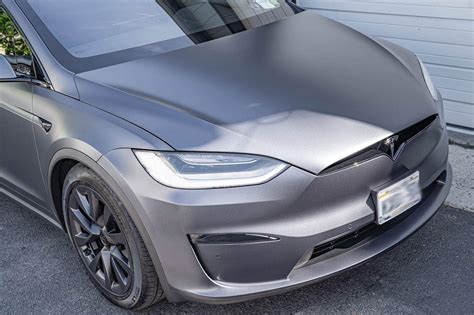 Midnight Silver Metallic Tesla Model X Plaid Xpel Ppf Darien Detail