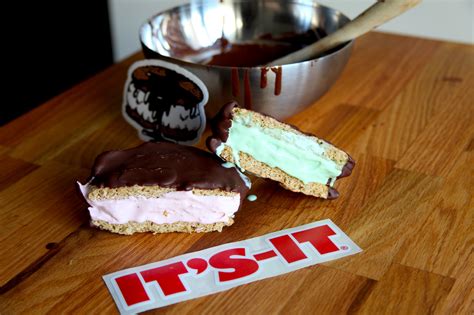 Homemade Its It Ice Cream Sandwiches Chocolate Dipped Oatmeal