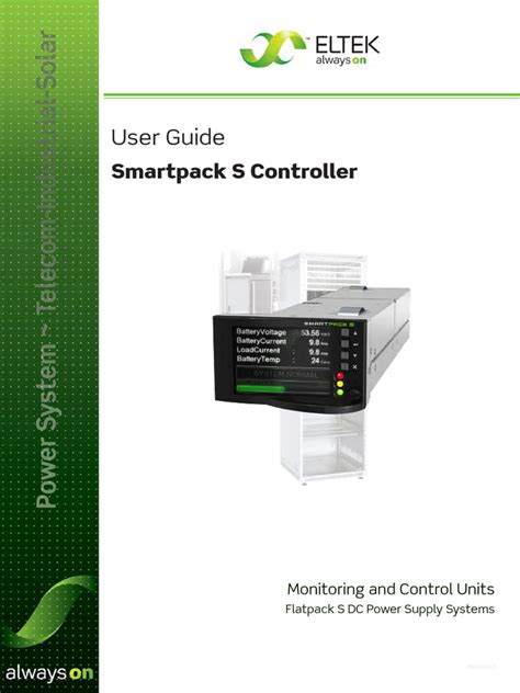 Eltek Smartpack S Controller Ug Pdf Power Supply Relay