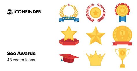 seo awards icons by turan kent seo icon business infographic