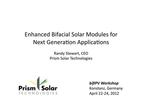 09 Stewart Prism Solar Ppt