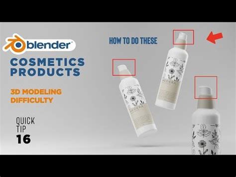 How To Model Cosmetics Products In Blender Quick Blender Tip