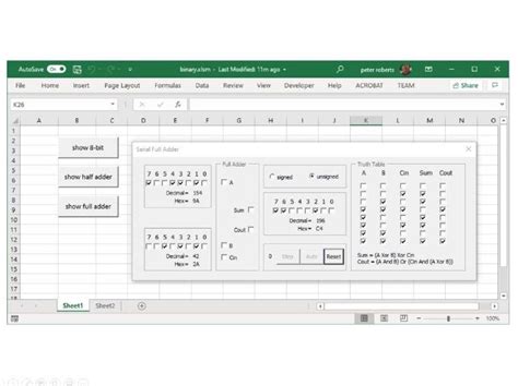 8 Bit Binary Logic And Arithmetic Demo Teaching Resources