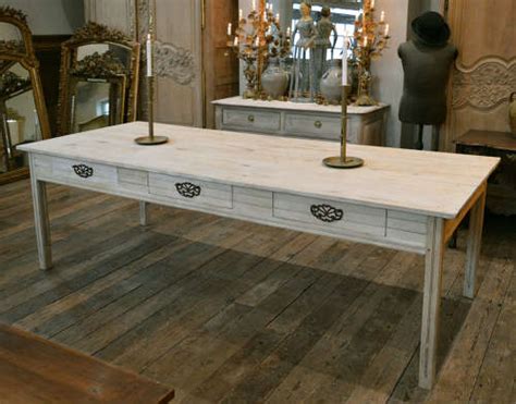 Large Oak 1920s Chateau Kitchen Workprep Table