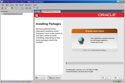 Installation Of Oracle Enterprise Linux On Vmware