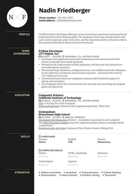 How To Create The Perfect Python Resume — Let Your Resume Speak By Nullclasssocial Medium