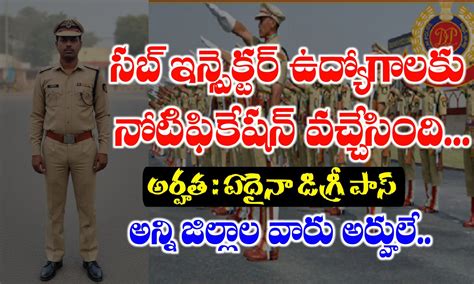 Ssc Cpo Si Notification 2025 In Telugu Ssc Si Recruitment