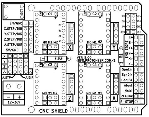 Плата расширения ЧПУ Arduino Uno Cnc Shield V30 Radiomartkz