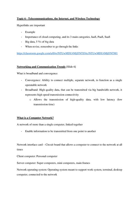 e commerce lecture in week 8 topic 6 telecommunications the