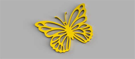 Archivo Stl Mariposa Calada Llavero Colgante Pendiente 💎・plan