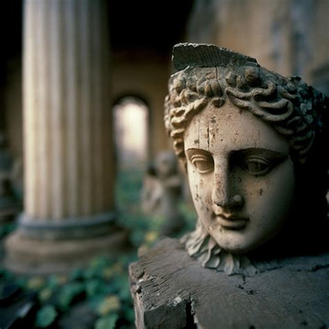 Bela Estátua Grega Antiga 3d Ilustrada Foto Premium