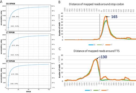 Abundance And Distribution Of Mapped Reads Along Gene Structure A The