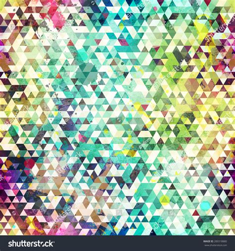 Psychedelic Triangle Seamless Pattern Stock Vector 289318880 Shutterstock