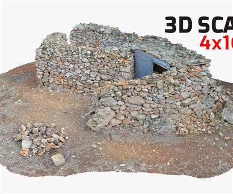 Artstation Hunters Hideout Military Defensive Dugout Stone Wall