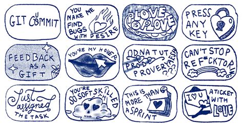Valentines Day Stickers For Developers Behance