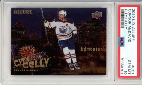 2020 Upper Deck Allure Connor Mcdavid City Celly Psa 10 Pop 3 Ebay