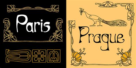 Art Nouveau Typography