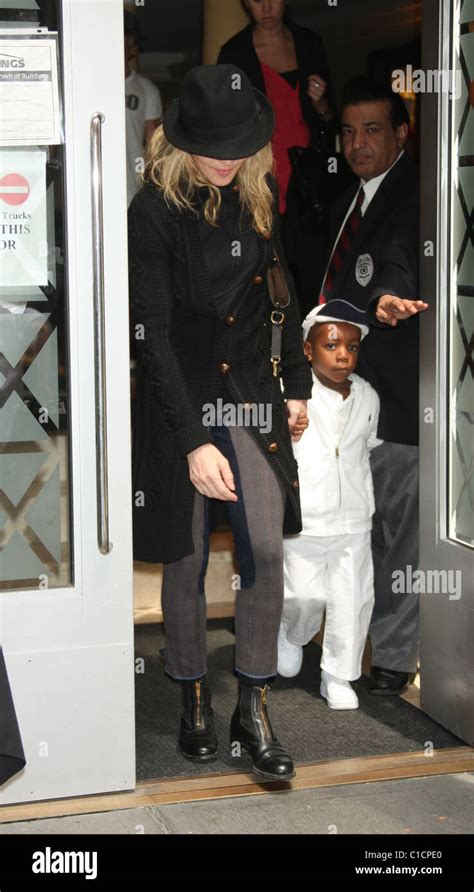Madonna Leaving At The Kabbalah Centre With Her Adopted Son David Banda