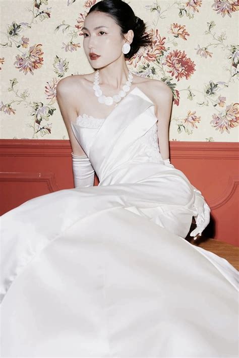 Strapless Bridal Dresssatin Wedding Dresselegant Wedding Dresshandmade On Luulla