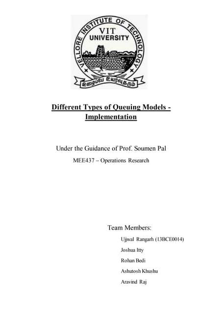 Queuing Theory And Traffic Flow Analysis Pptx
