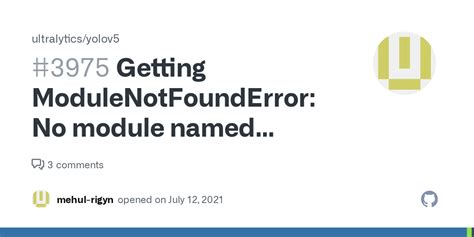 Getting Modulenotfounderror No Module Named Modelsexperimental