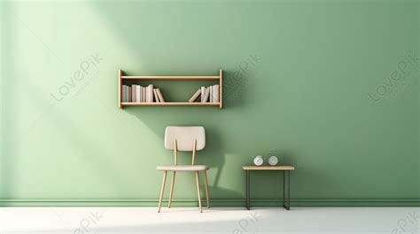 미니멀리스트 교실 디자인의 놀라운 3d 렌더링 녹색 보드 배경에 흰색 나무 책상과 의자 나무 보드 배경 리스 배경 나무 책상 배경 이미지 Hd 나무 보드 리스
