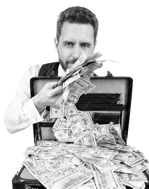 Premium Photo Rich Millionaire Holding Case Full Of Dollar Cash