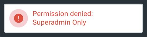 Installation Fails With Permission Denied Superadmin Only · Issue