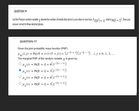 Solved QUESTION Let The Poisson Random Variable Y Denote Chegg