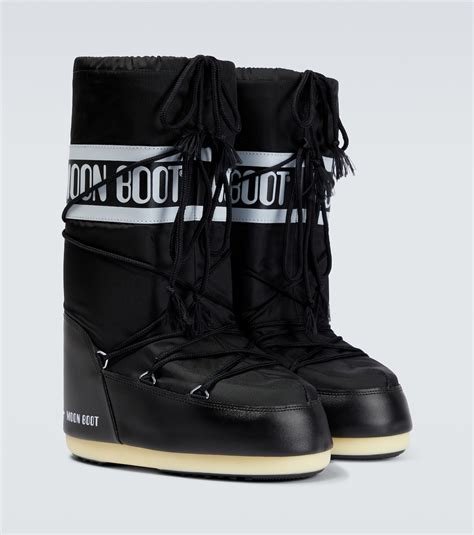 Icon Nylon Snow Boots In Black Moon Boot Mytheresa
