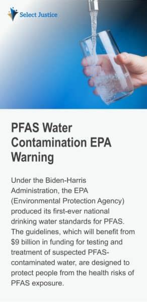 Pfas Water Contamination Lawsuit July 2025 Select Justice