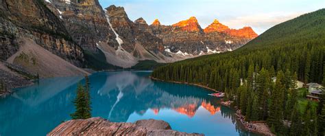 Moraine Lake Wallpaper 4k Valley Of The Ten Peaks Sunrise