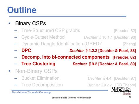 Structure Based Methods Foundations Of Constraint Processing Ppt Download