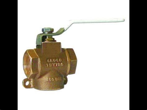Groco 12″ Npt Bronze 3 Way Valve Kemtec Marine Electronics