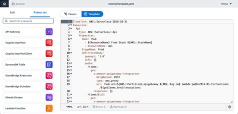 infrastructure composer를 사용하여 첫 번째 애플리케이션 구축 aws 인프라 컴포저